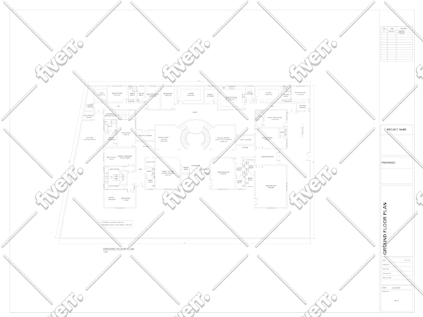 Draw architectural floor plans autocad 2d drawings in autocad by Smart_point | Fiverr
